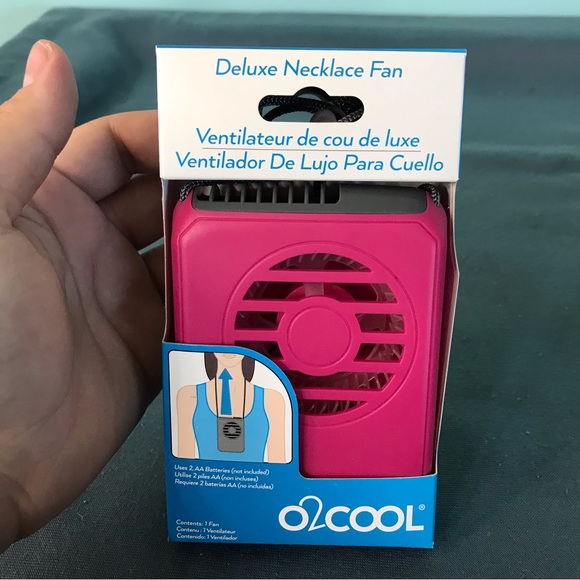 Other | O2cool Deluxe Necklace Fan With Breakaway Pink | Poshmark